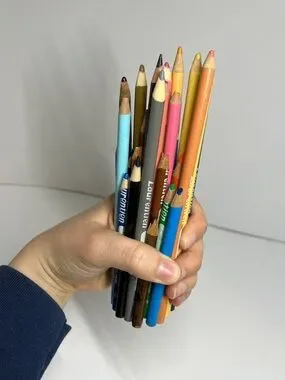 Office | 3 Vintage Laurentien Coloured Pencils Crayons Canada Used Lot ...